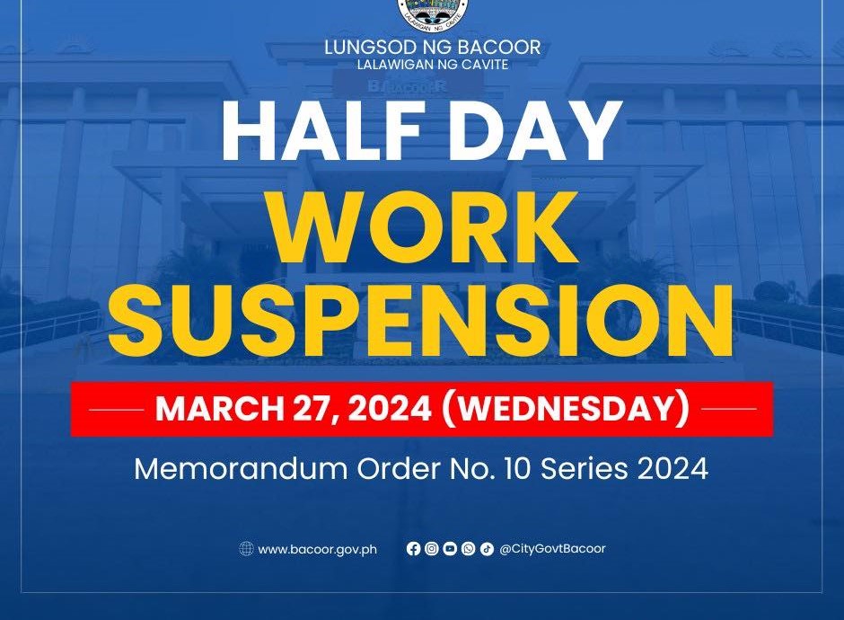 Memorandum Order No. 10 Series of 2024 | Bacoor Government Center Memorandum Order No. 10 Series of 2024 | Bacoor Government Center